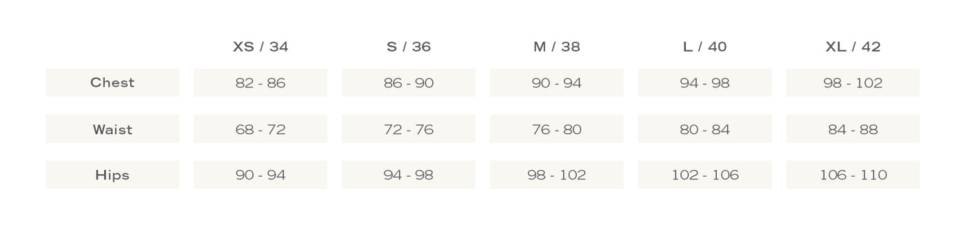 Sizeguide - Find Your Correct Size – Leveteroom